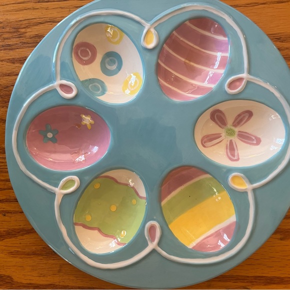 GANZ | Dining | Ganz Pastel Blue Egg Plate | Poshmark